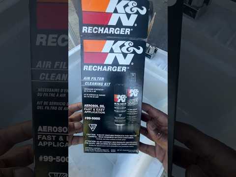 K&N air filter cleaning. So that’s why my GMC Sierra was feeling so sluggish! DIY maintenance