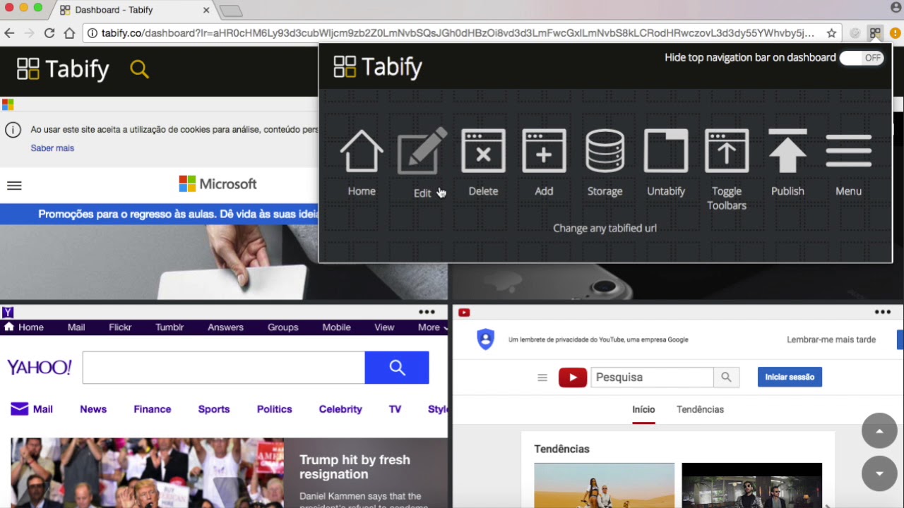 Tabify - How to: Use the Browser Extension