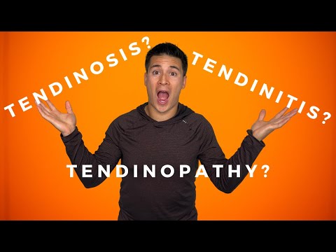 Is it tendinitis, tendinosis, or tendinopathy?