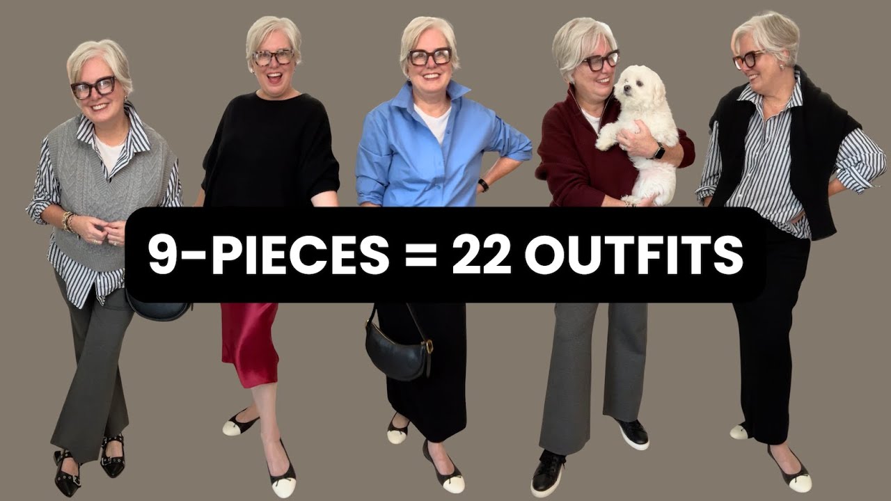 Build Your Fall Capsule Wardrobe: 9 Pieces = 22 Outfits