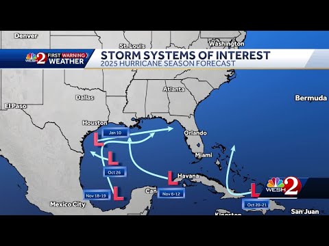 2025 Hurricane Season Forecast predicts the Gulf as a system hotspot