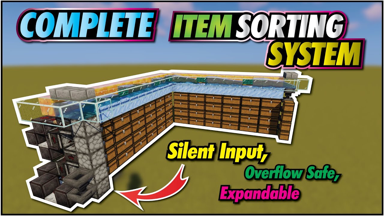 Minecraft Item Sorter | Easy, Expandable, Full Auto