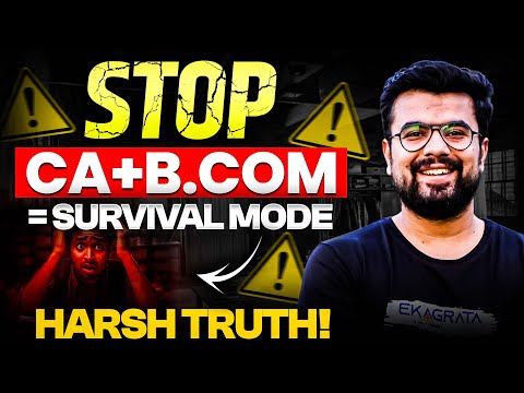 CA with Regular College | CA with B.Com = SURVIVAL MODE 💀