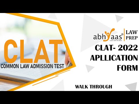 Consortium of NLU's | CLAT 2022 Application Form | AbhyaasLawPrep | NLSIU, NLU-CLAT