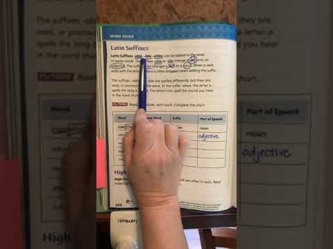 Latin Suffixes Pt. 1