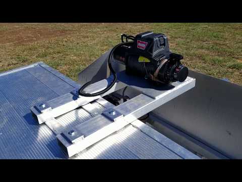 Aluma tilt winch mount demo for 8200 series carhauler trailer