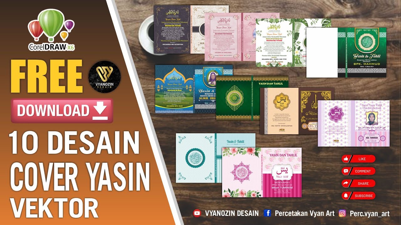 Yasin Cover Design - Free Download