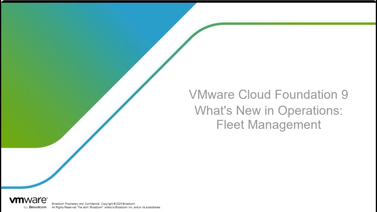 VCF 9.0 Fleet Management Introduction