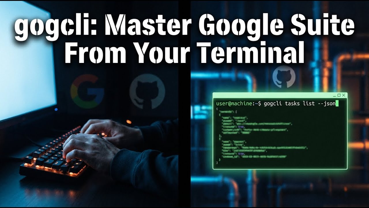 One Command Replaces 10 Webpages! gogcli Hands-On: Batch Processing Google Tasks with JSON in th...
