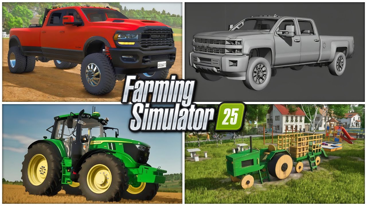 Farm Sim News - Ram Bighorn, Chevy Silverado, JD 6M, & More! | Farming Simulator 25