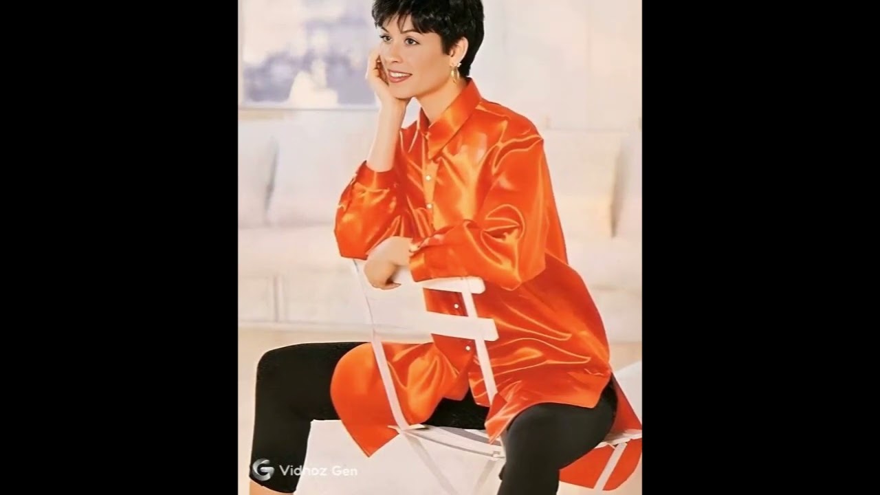 90s Satin Blouse. Alanis AI Render