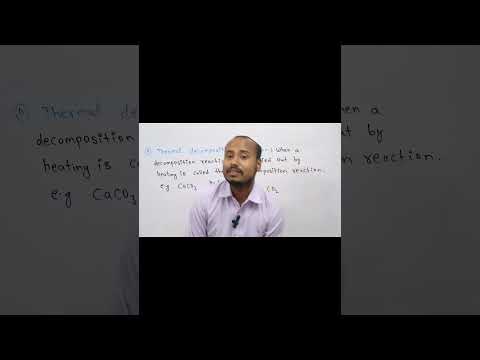 Thermal decomposition reaction