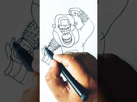 Monkey king Drawing #Art #Shorts