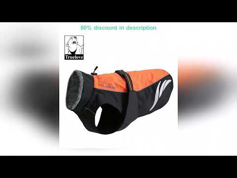 #Truelove Waterproof Dog Winter Coat Vest Outdoor Reflective Walking Warm Pet Jacket Clothes for