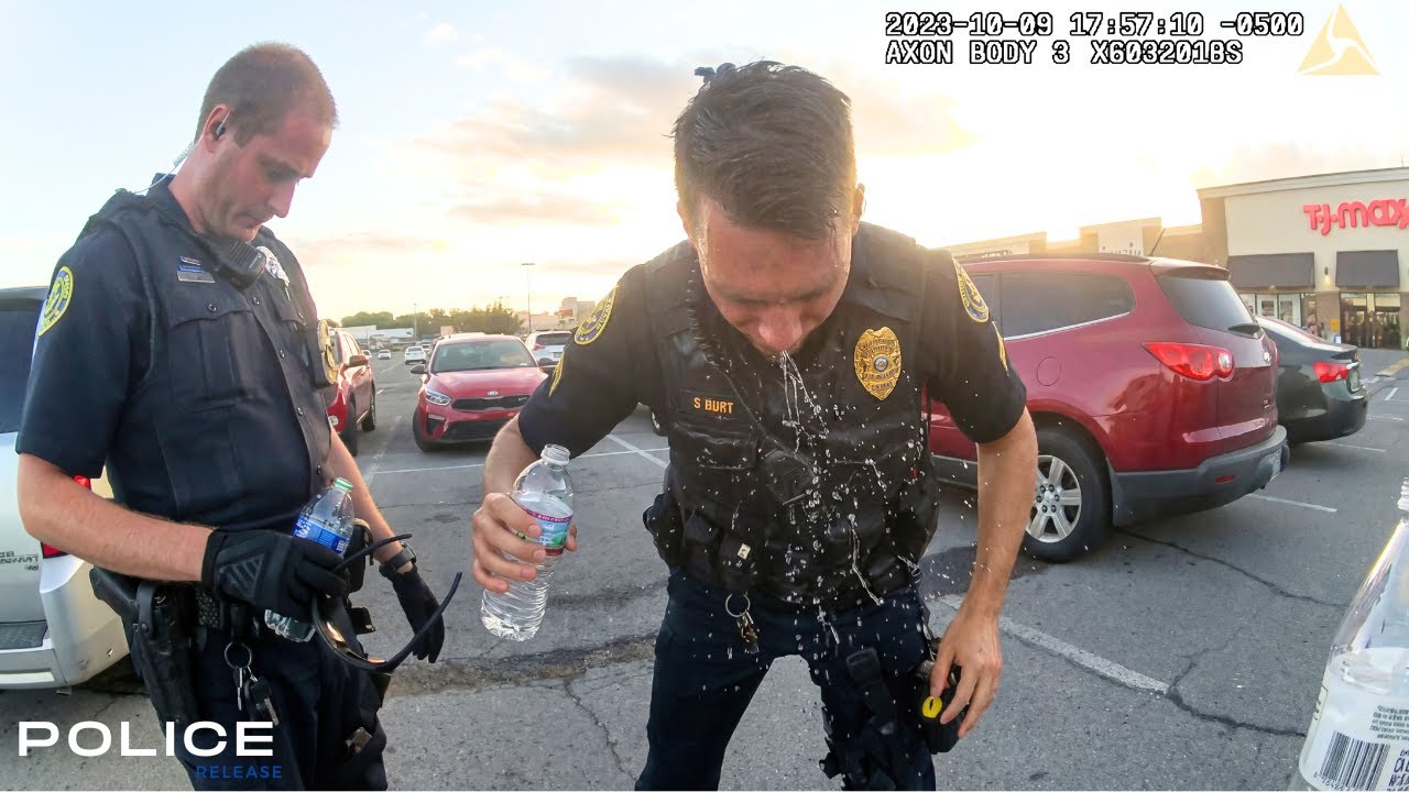 TJ Maxx Shoplifter Attacks Officer with Bear Spray