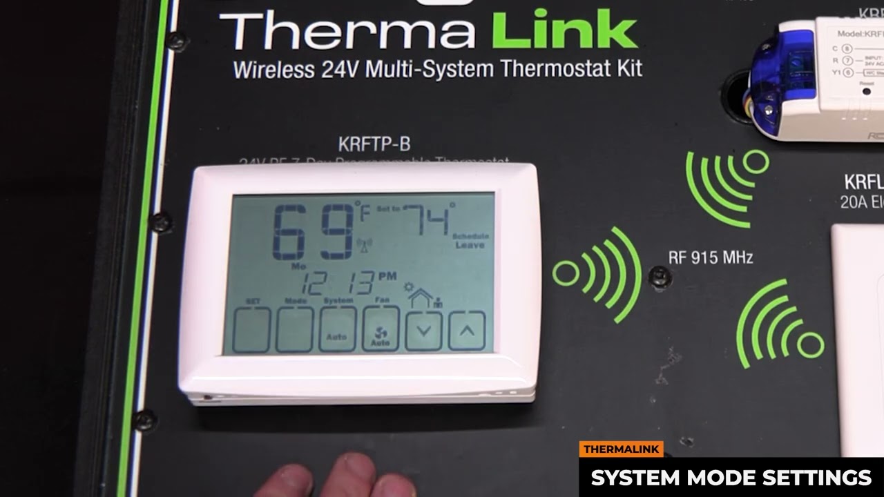 ThermaLink Wireless Thermostat- System Settings - How To