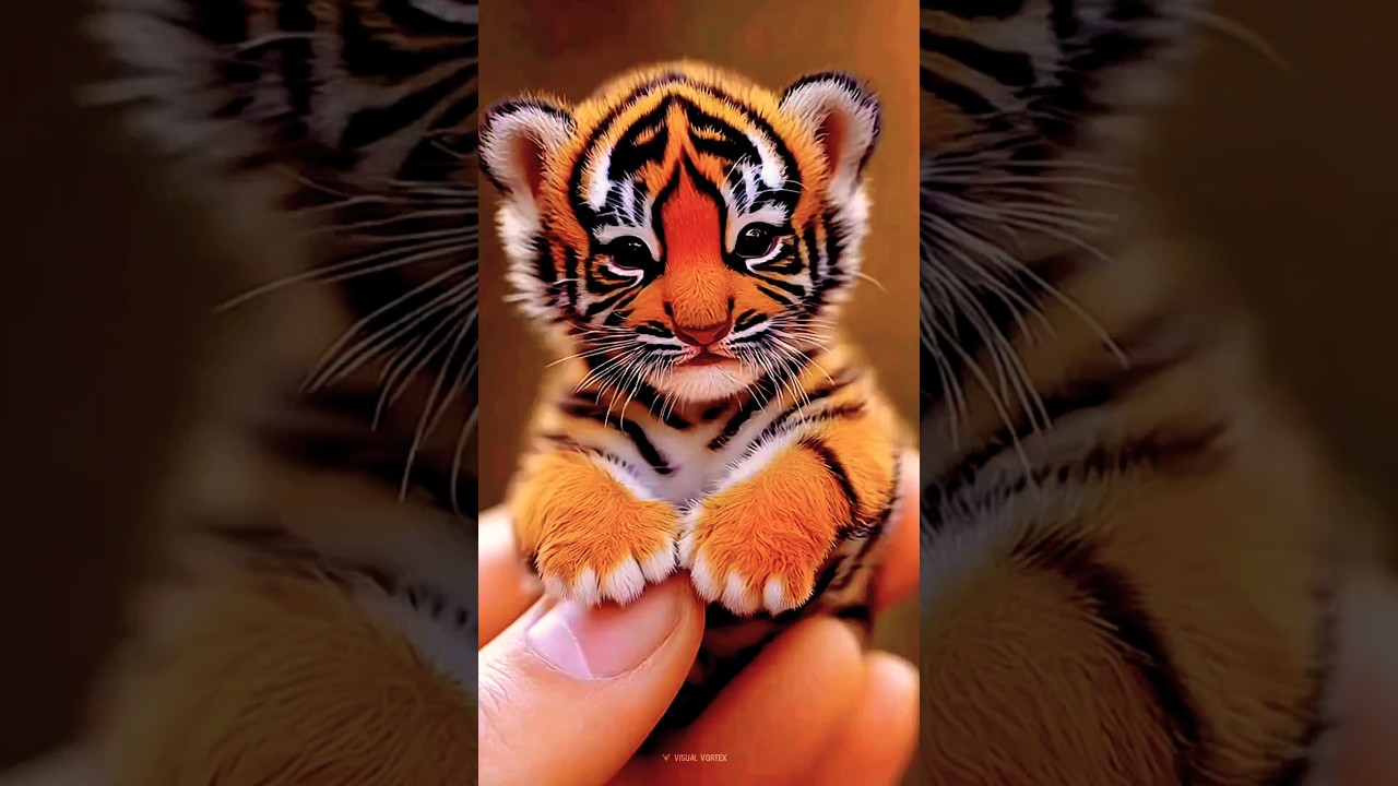 Miniature Baby Tiger | #ai #visualvortex