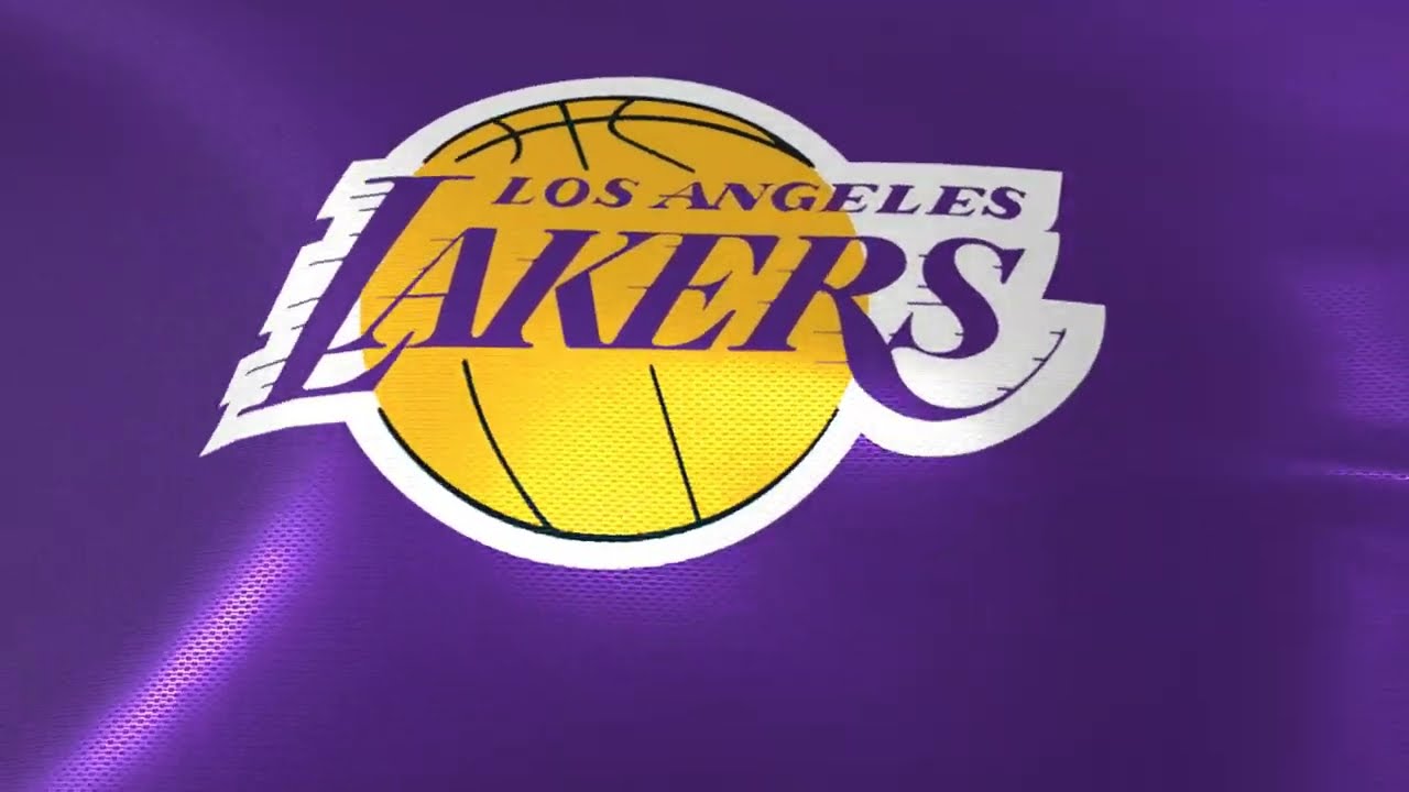 Los Angeles Lakers Flag Logo Animation