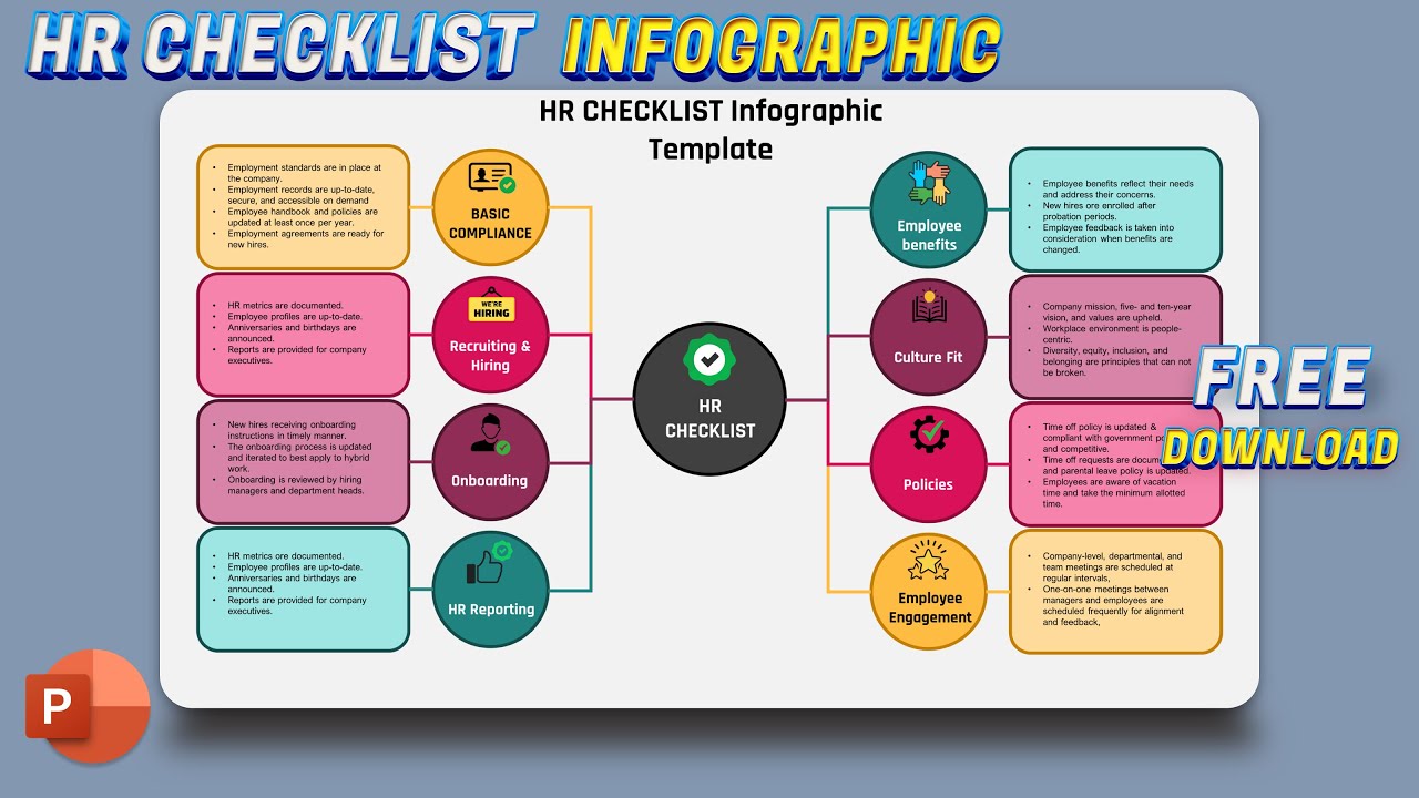 53.PowerPoint Tutorial HR CHECKLIST Presentation Template | DIY Tutorial | #checklist