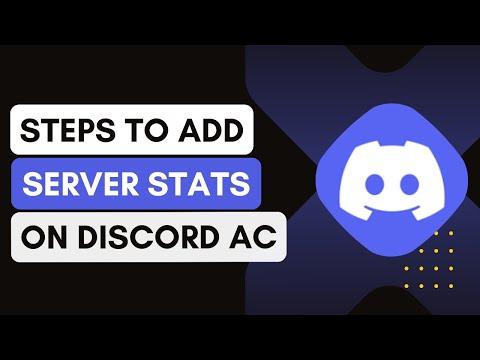 How To Add Server Stats On Discord (2024) !