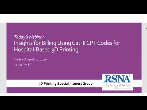 Insights for Billing using Category III CPT Codes for Hospital-Based 3D Printing