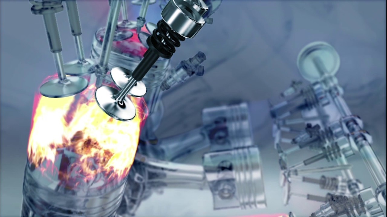 Fonctionnement d’un moteur essence : les soupapes d’admission. Esso FR