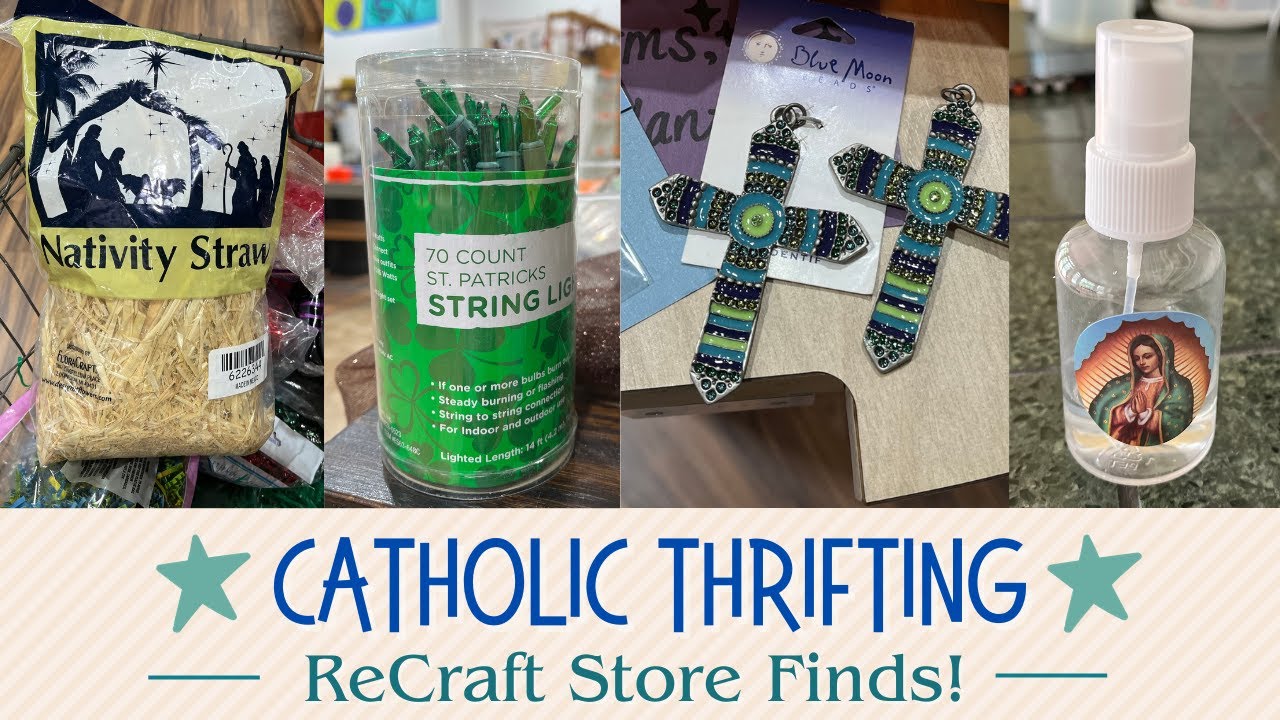 Come Catholic Thrifting With Us! ||  ReCraft Store Fun Finds
