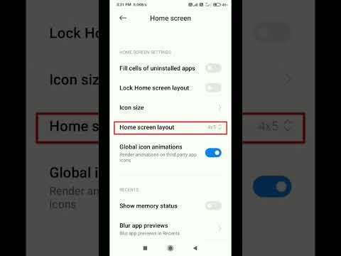 Home Screen Layout | Redmi 8 #shorts #redmi #uniquetechtips