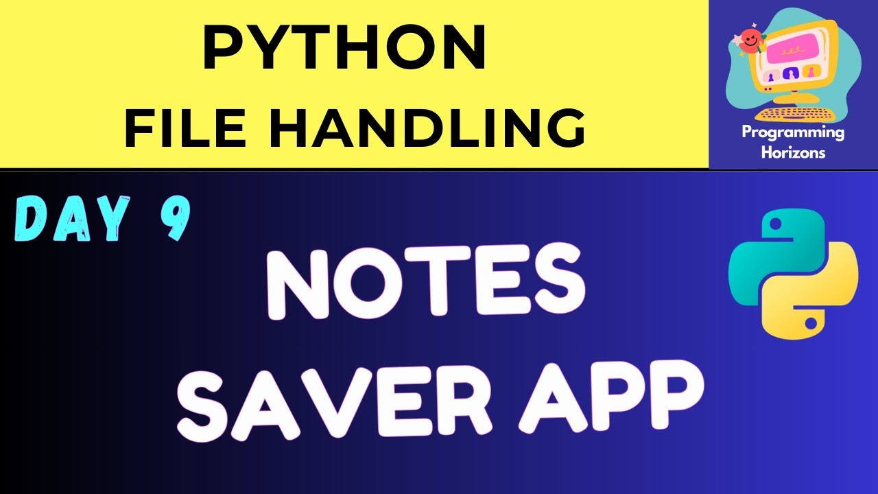 Notes App in Python | Python Project for Beginners