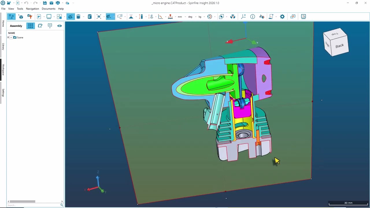 How to do Section Cuts in SpinFire Insight