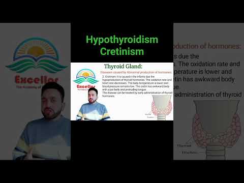 Hypothyroidism | Diseases caused by hypothyroidism | Cretinism #endocrinegland