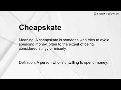 Cheapskate Meaning