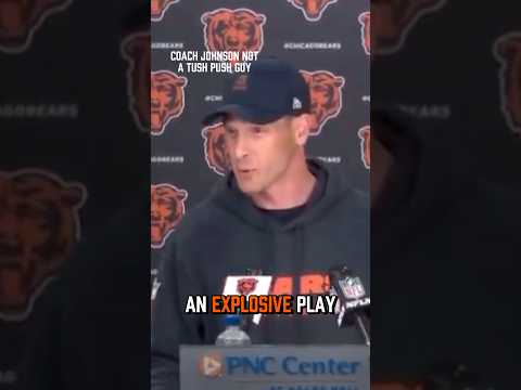 Chicago Bears Head Coach Ben Johnson, confirmed NOT a tush push Guy. #clawsupbeardown #nfl #chicago
