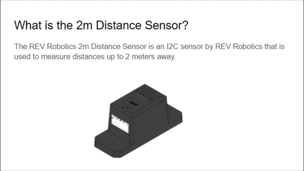 Introduction to REV Robotics 2m Distance Sensor