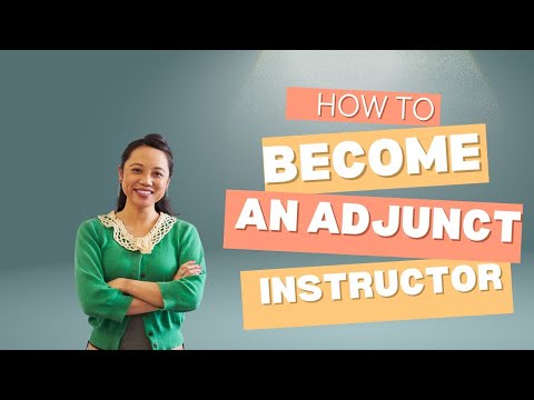 How to become an Adjunct Instructor