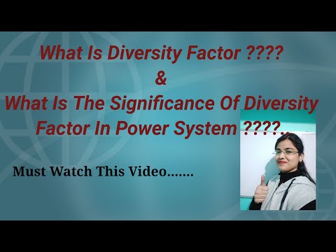 What Is Diversity Factor ??? And it's significance in Power System????? Must Watch This Video ......