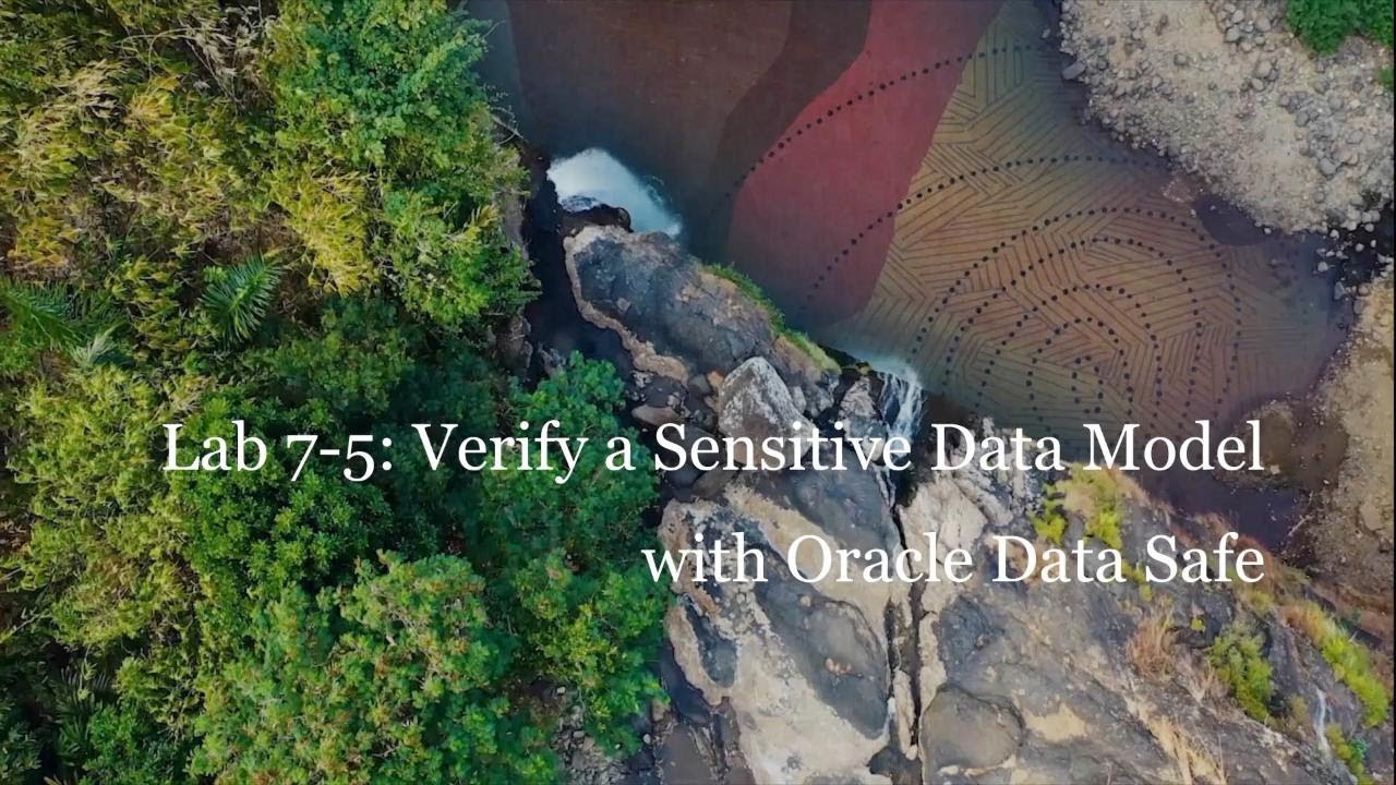 Lab 7-5 Verify a Sensitive Data Model with Oracle Data Safe