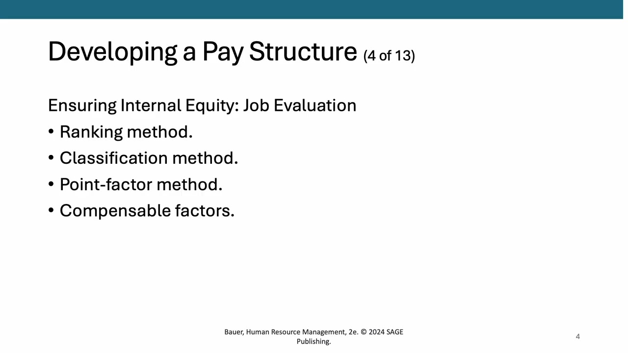 Chapter 11 Developing a Pay Structure pt 2