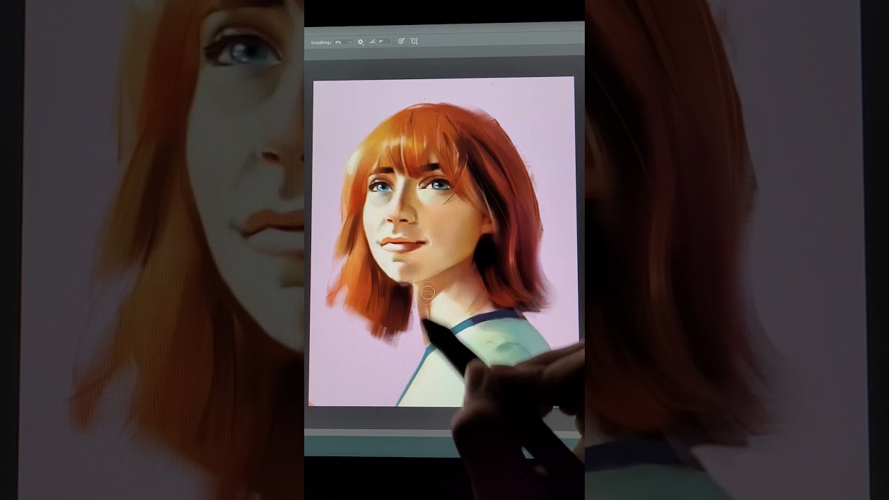 nami painting from one piece #art #speedpaint #speedpainting #arttutorial #digitalart #onepiece