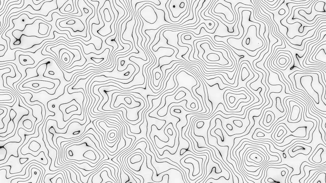 White Abstract Height Map Pattern Loop Animation for Visual Effects | Motion Backgrounds