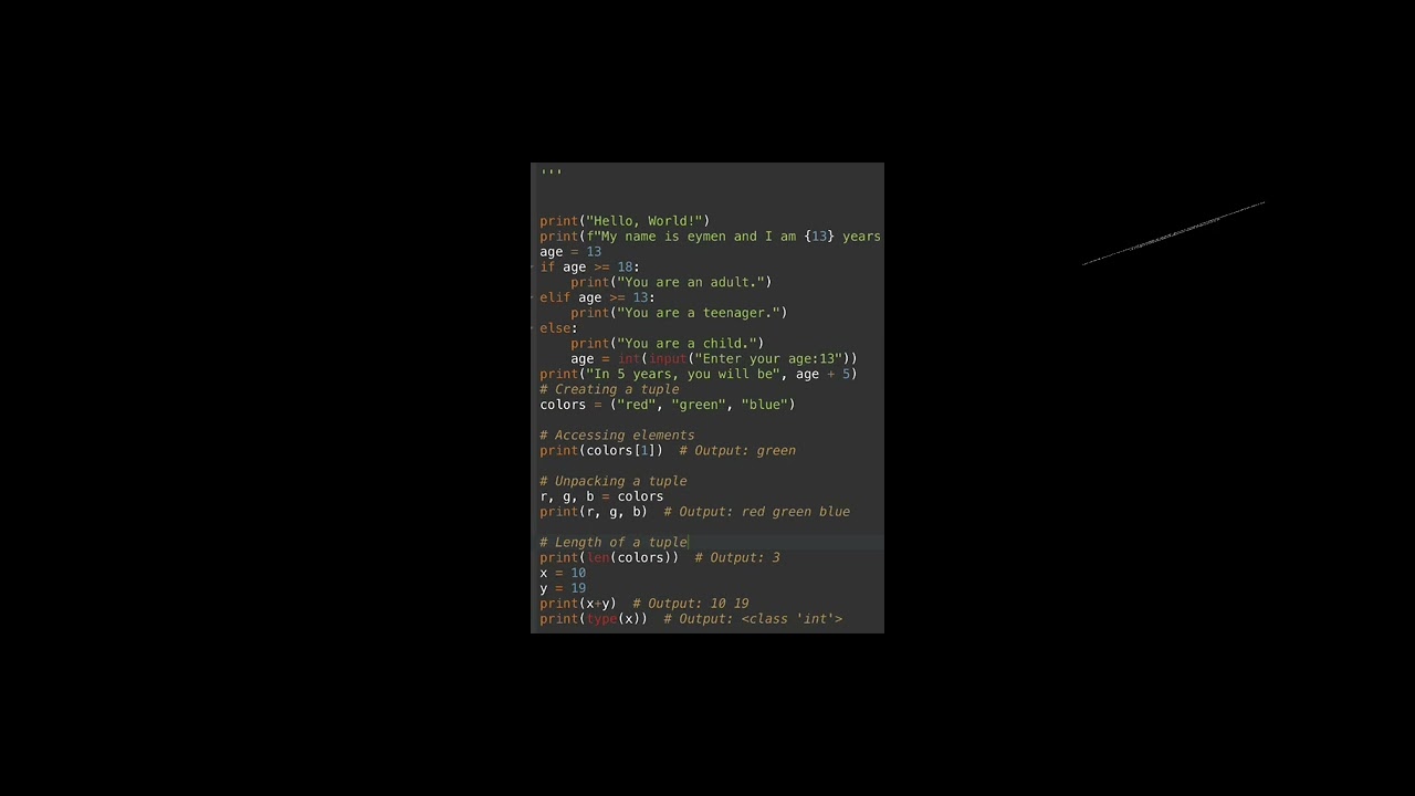 Python tutorial by code craft