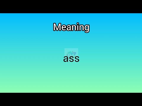 #ass meaning in English & Telugu || Googul Dictionary #dictionary #meanings #telugu #english