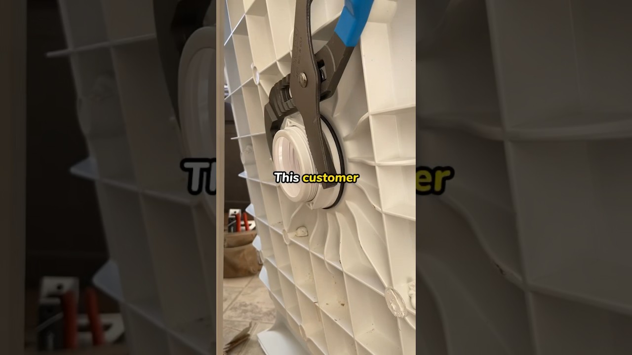 Installing Oatey’s Caulk Free Shower Drain with New Shower Install #plumber #plumbing #oatey #shower