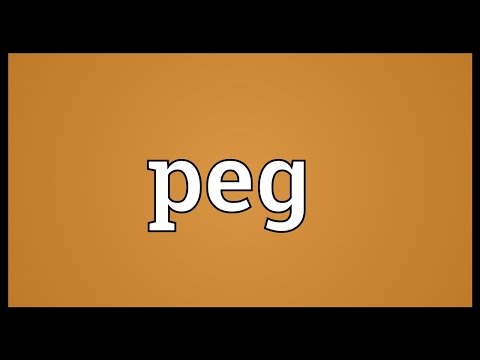 Peg Meaning