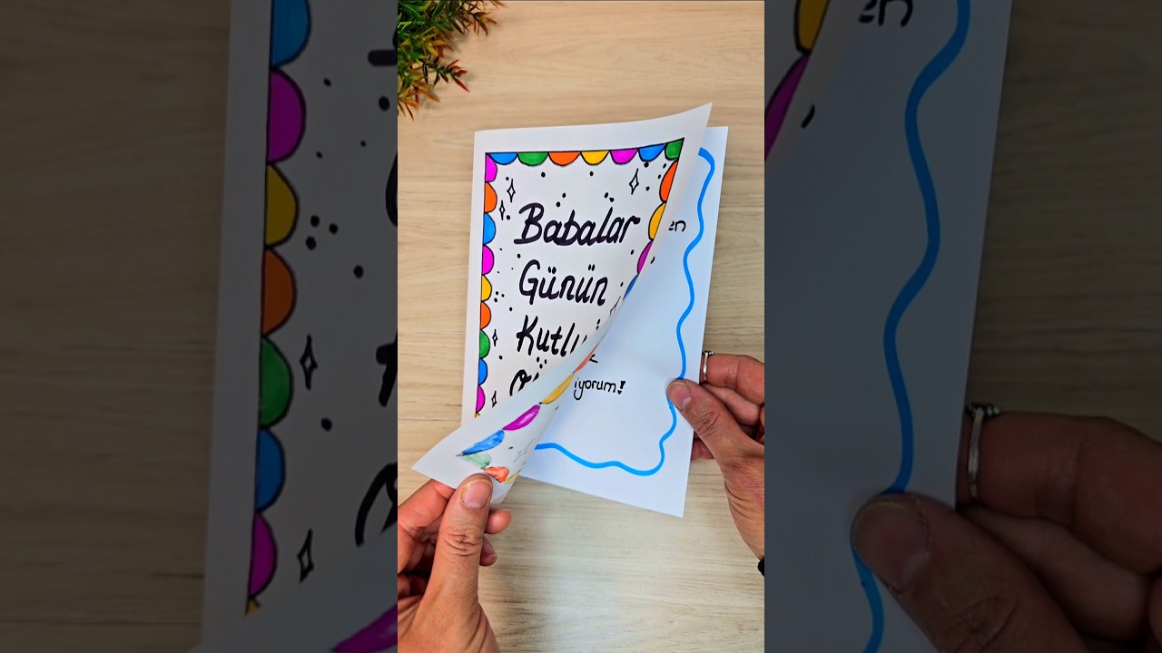 BABALAR GÜNÜ KARTI 💝 #babalargünü #fathersday #diy