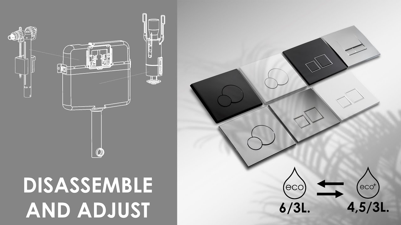 Disassemble or adjust the flush mechanism of CONTRACTS LINE cisterns ...