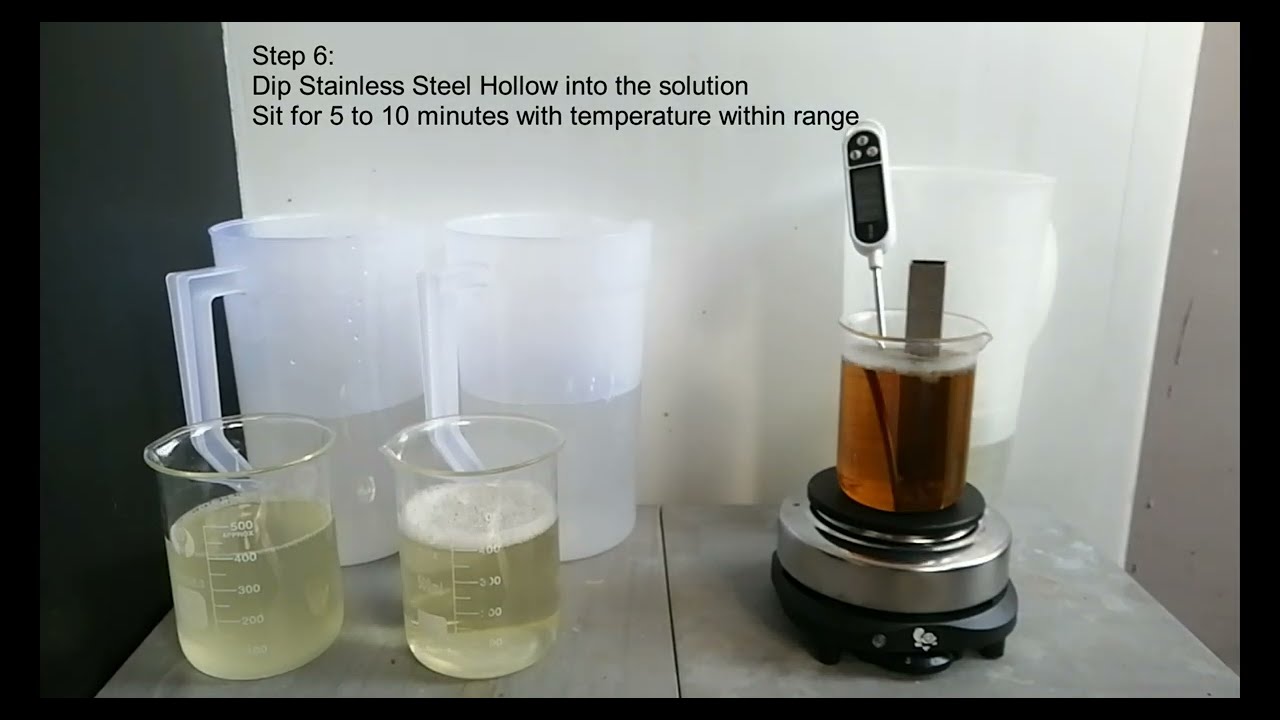 Blackened Stainless Steel Process Tutorial