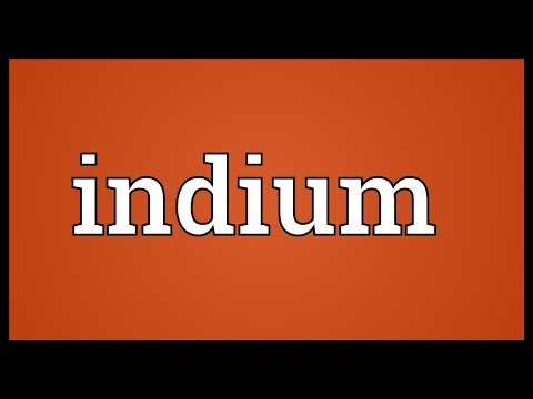 Indium Meaning