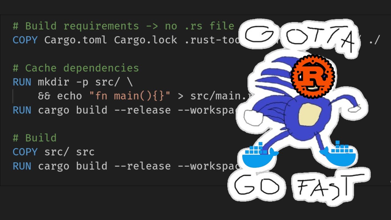 SUPER FAST Rust builds in Docker 
