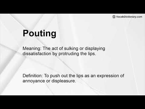 Pouting Meaning